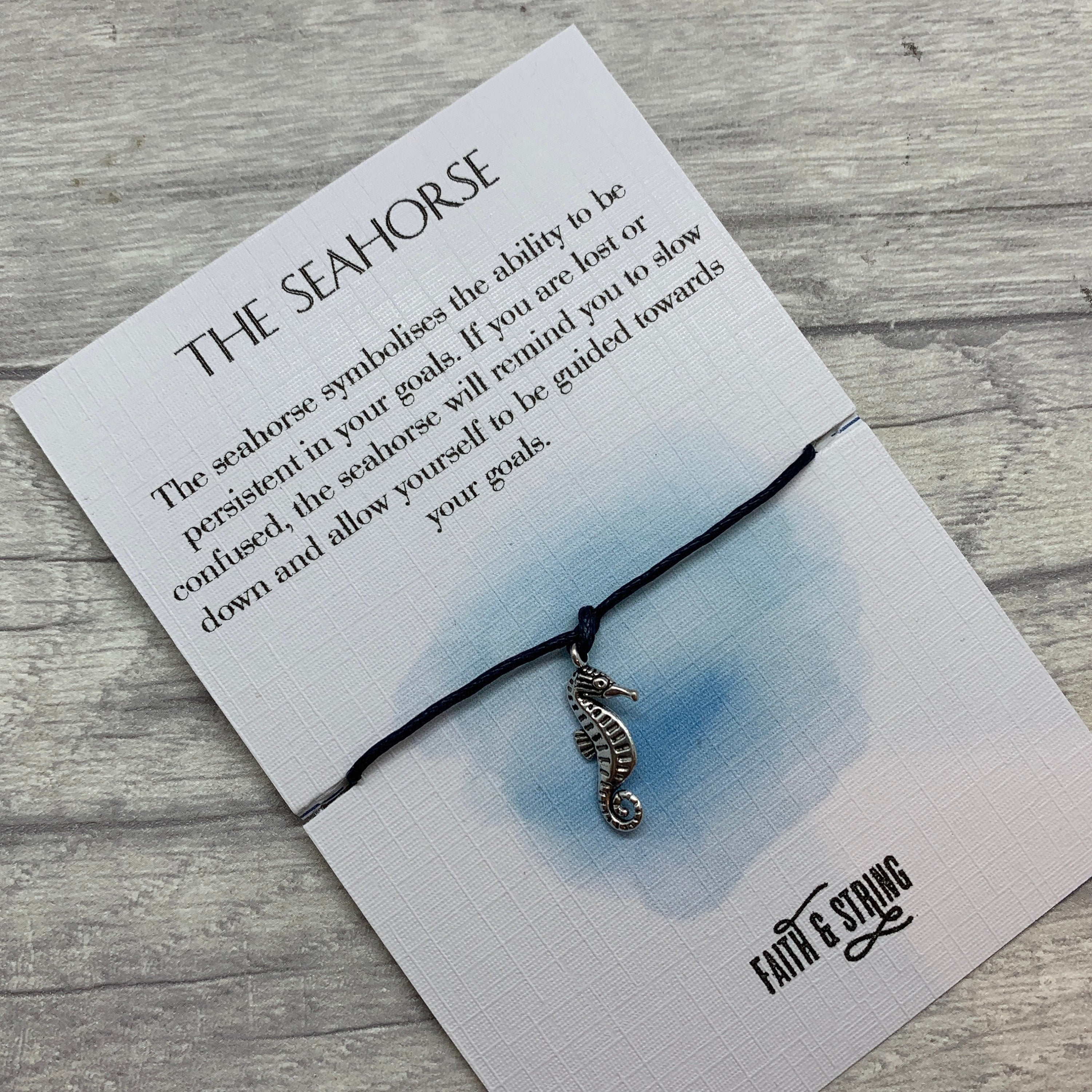 Seahorse Wish Bracelet Seahorse Charm Bracelet Seahorse - Etsy