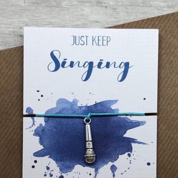 Thank You Card for a Singer - Etsy