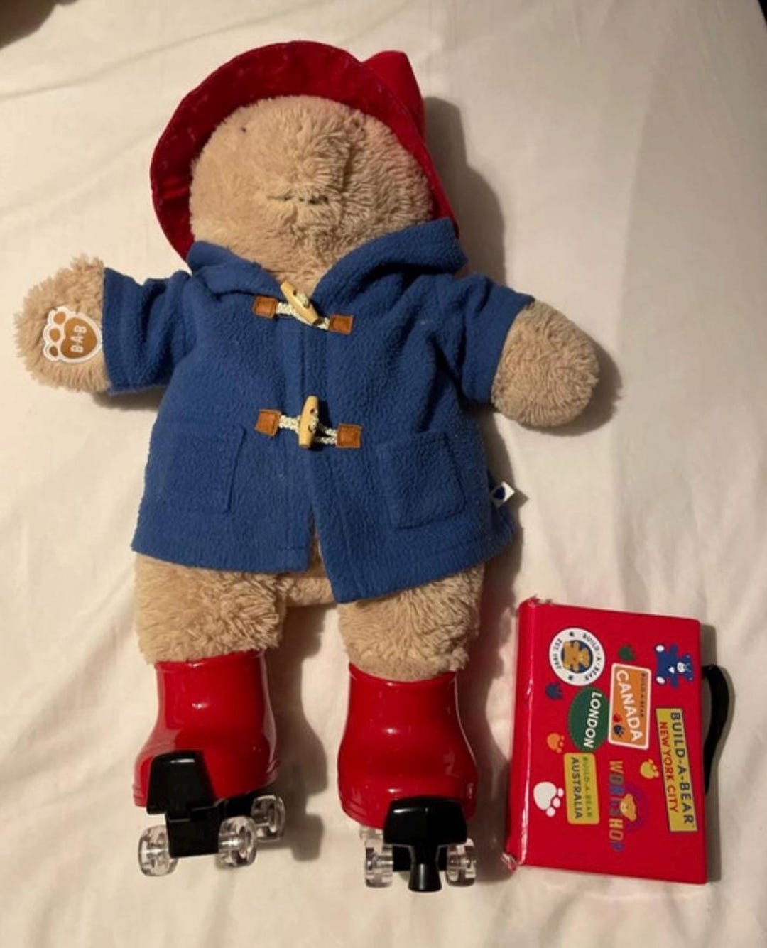 Paddington Bear Collectible Soft Toy. Includes Wellie Skates, Raincoat ...