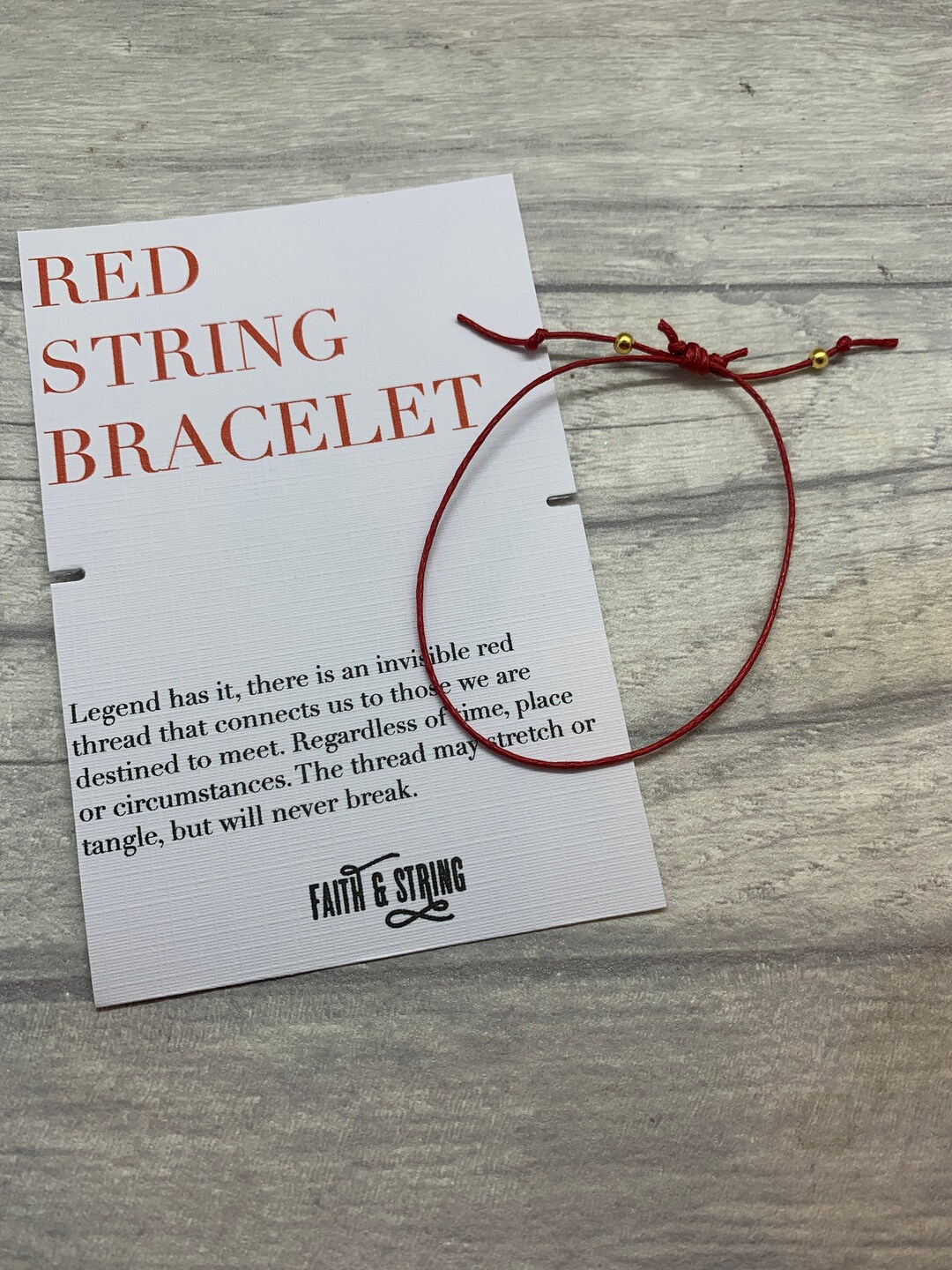 Red String of Fate Bracelet: Adjustable Kabbalah Thread - Etsy UK
