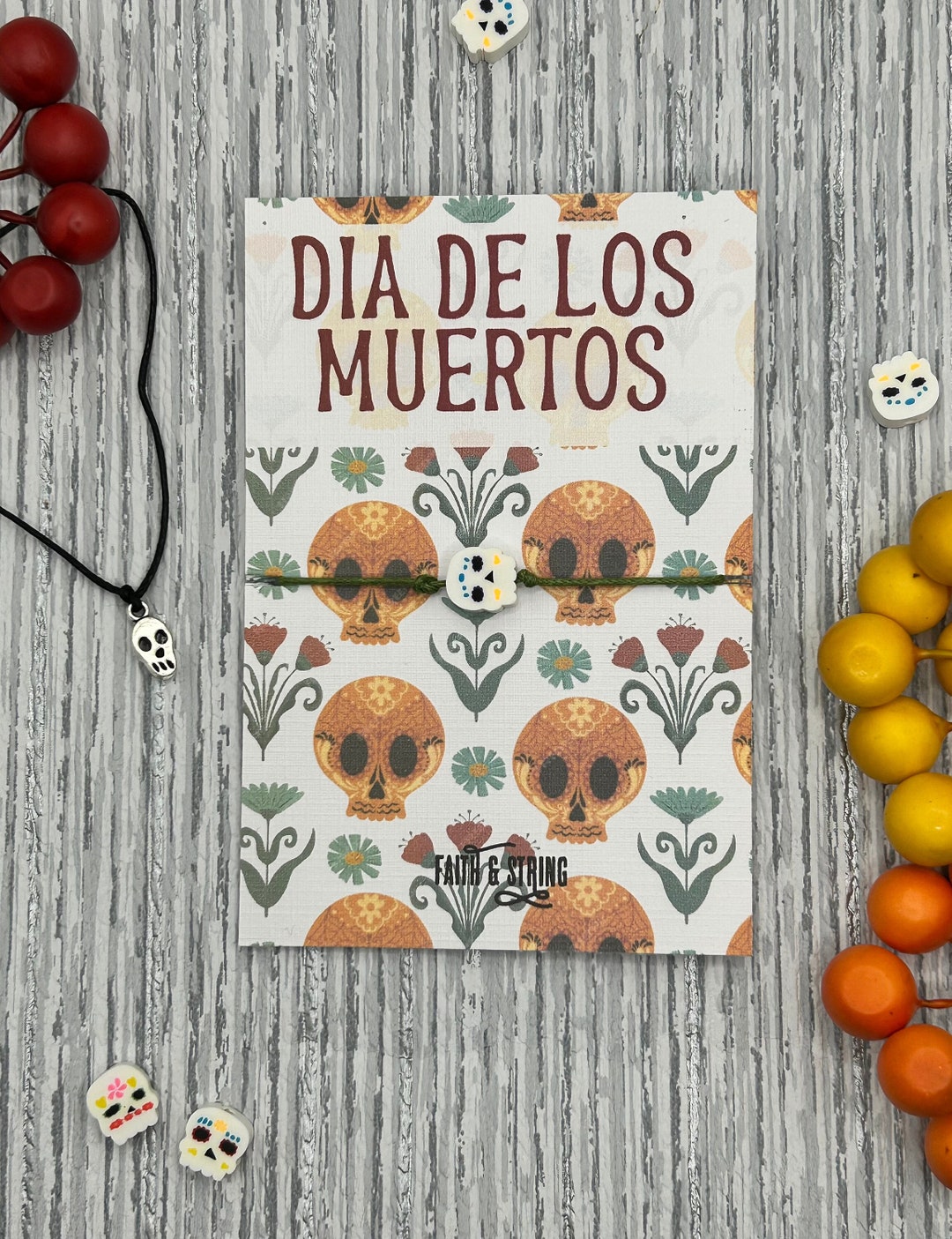 Day of the Dead Skull Bracelet, Colorful DOTD Jewelry - Etsy