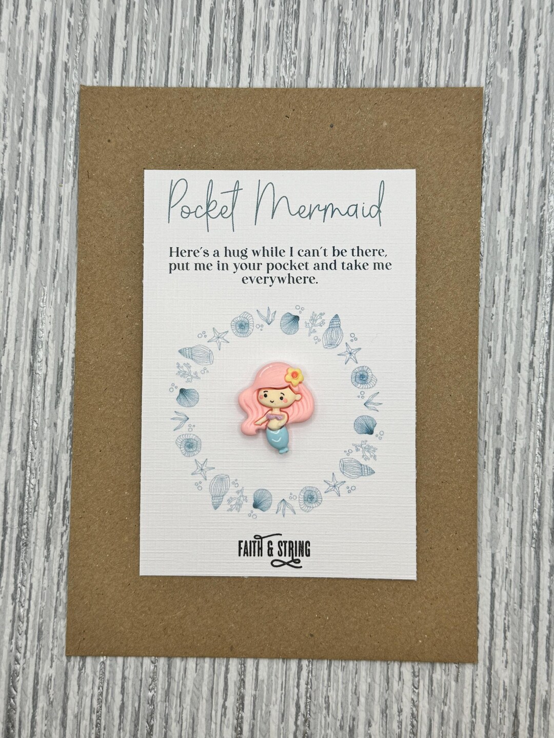 Pocket Mermaid Token: Little Girl Gift, Christmas Stocking Filler - Etsy