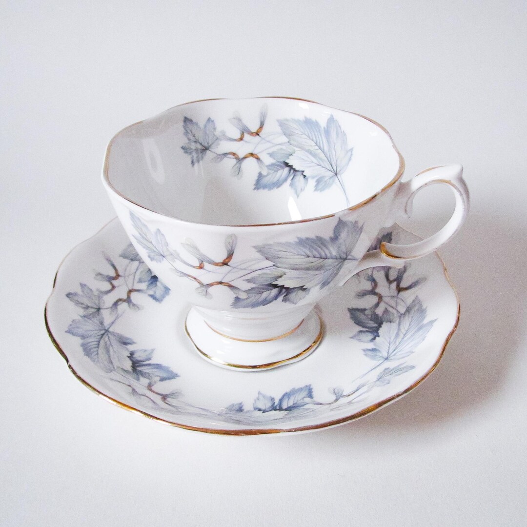 Royal Albert Silver Maple Pattern Cup and Saucer C.1960's / 70's Made in England. - Etsy