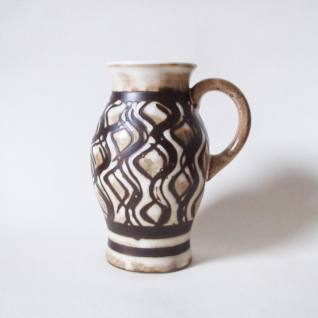 Langley Pottery Batik Ware Pitcher Tankard Mug Collectable Pottery C ...