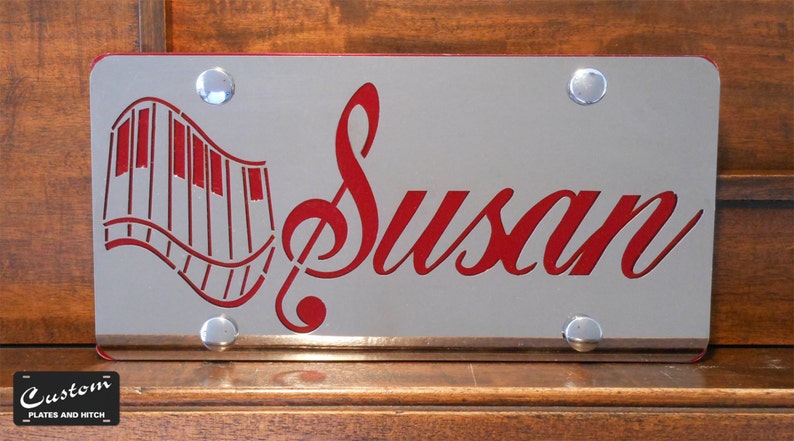 Custom Personalized Front Vanity Plate - Stainless Steel ...