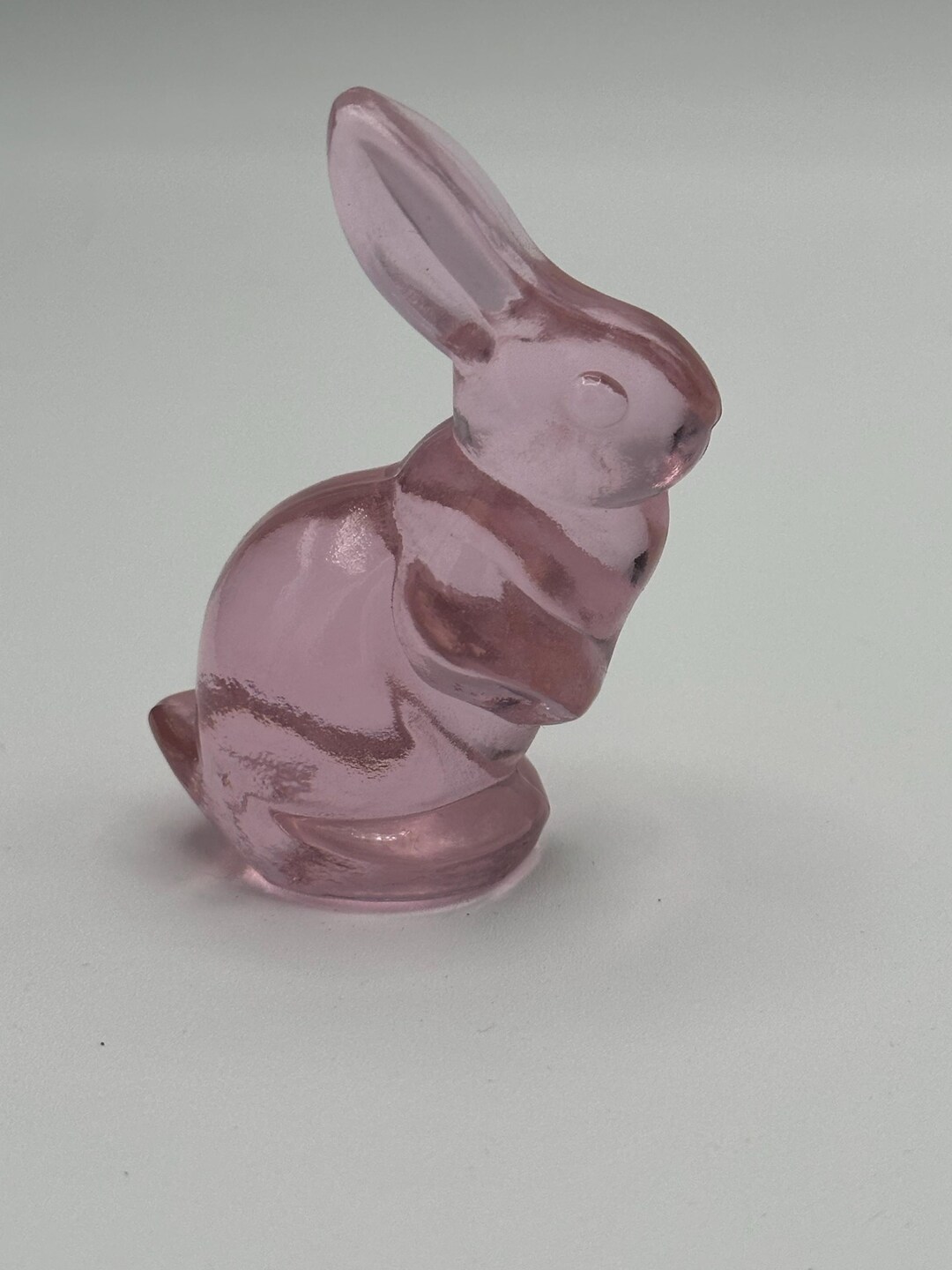 Fenton Pink Art Glass Bunny Rabbit - Etsy