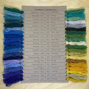 Scheepjes Metropolis Colour/shade Chart - Etsy