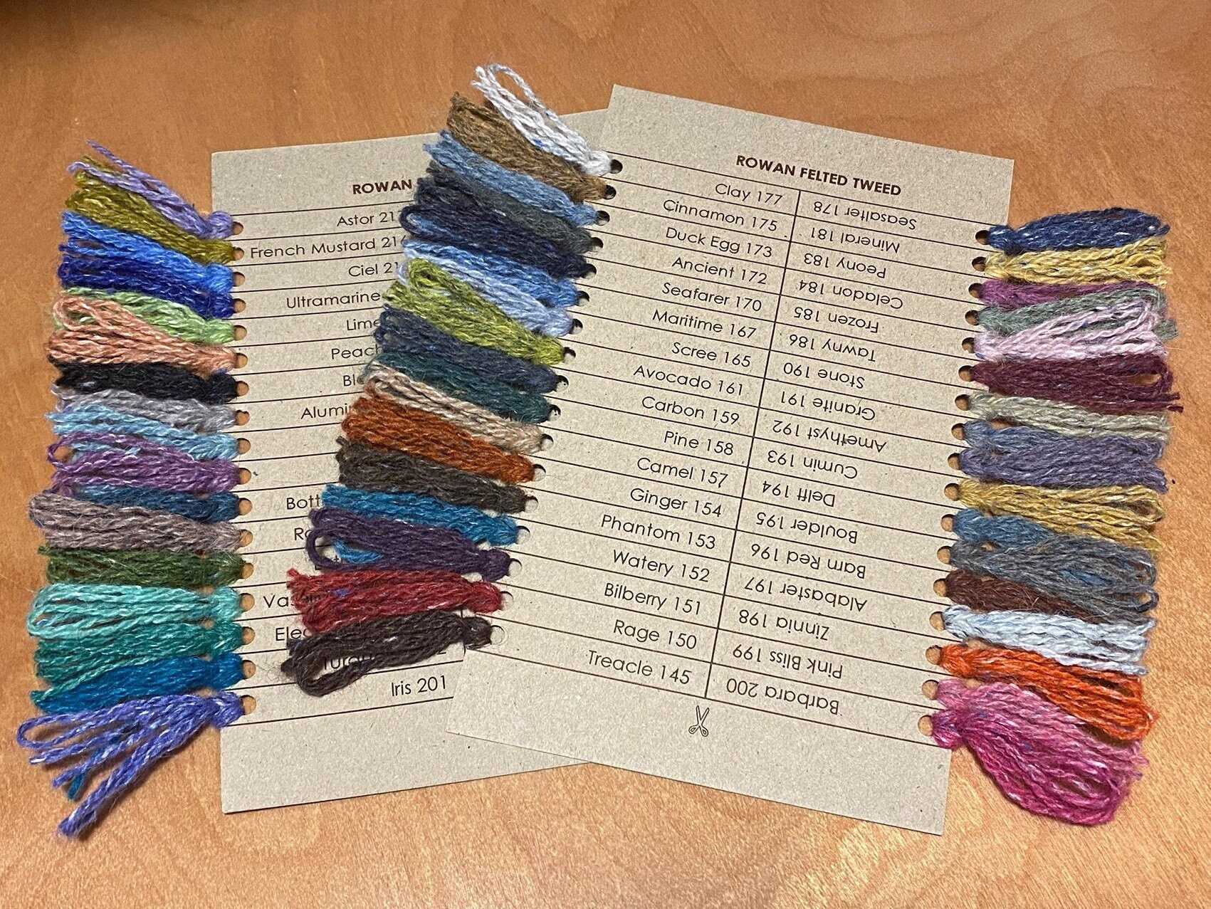 Rowan Felted Tweed DK Colour/shade Chart – Full Overview of Autumn 2025 Production - Etsy