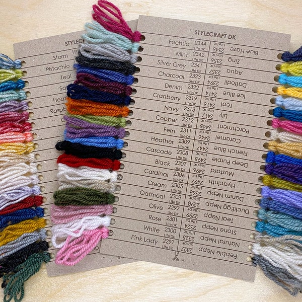 Stylecraft Color Chart - Etsy