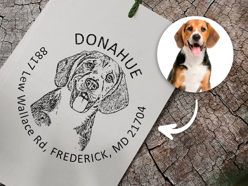 Customized Self-inking Portrait Stamp From Photo 5 Ink Color - Etsy