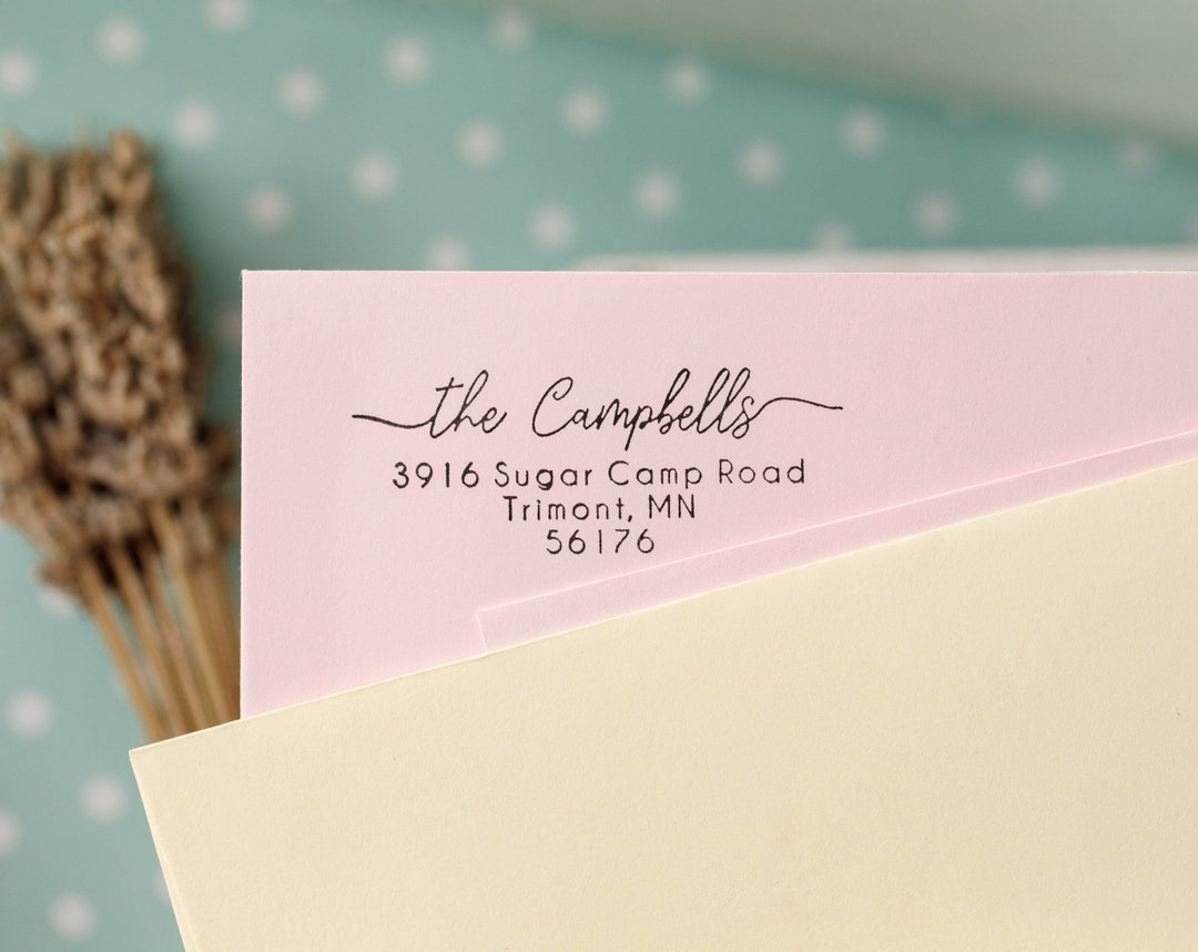 Custom Address Stamps, Personalized Return Address Stamps, Self-ink ...