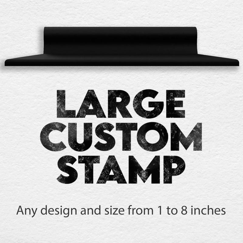 Large Custom Stamp - Etsy
