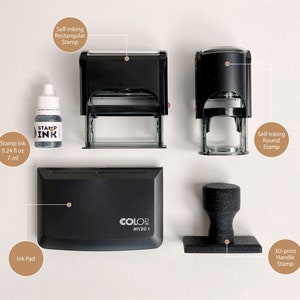 Portrait Stamp From Your Photo - 5 Ink Color - Ink-self or Handle Stamp ...