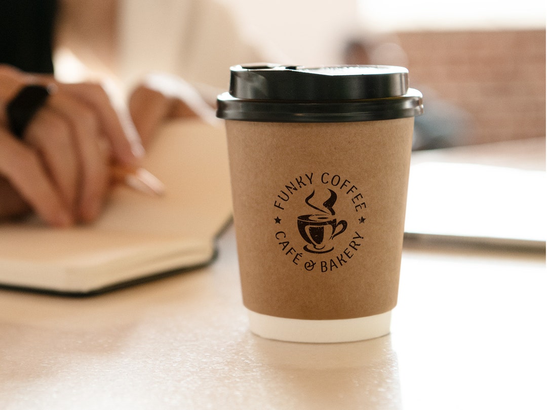 Personalised Coffee Cup Stamp - 5 Ink Color - Ink-self or Handle Stamp ...