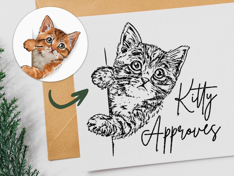 Customized Self-inking Portrait Stamp From Photo 5 Ink Color - Etsy