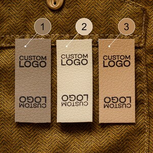 Custom Leather Tags: No-hole, Machine-washable Crochet Labels With Your ...