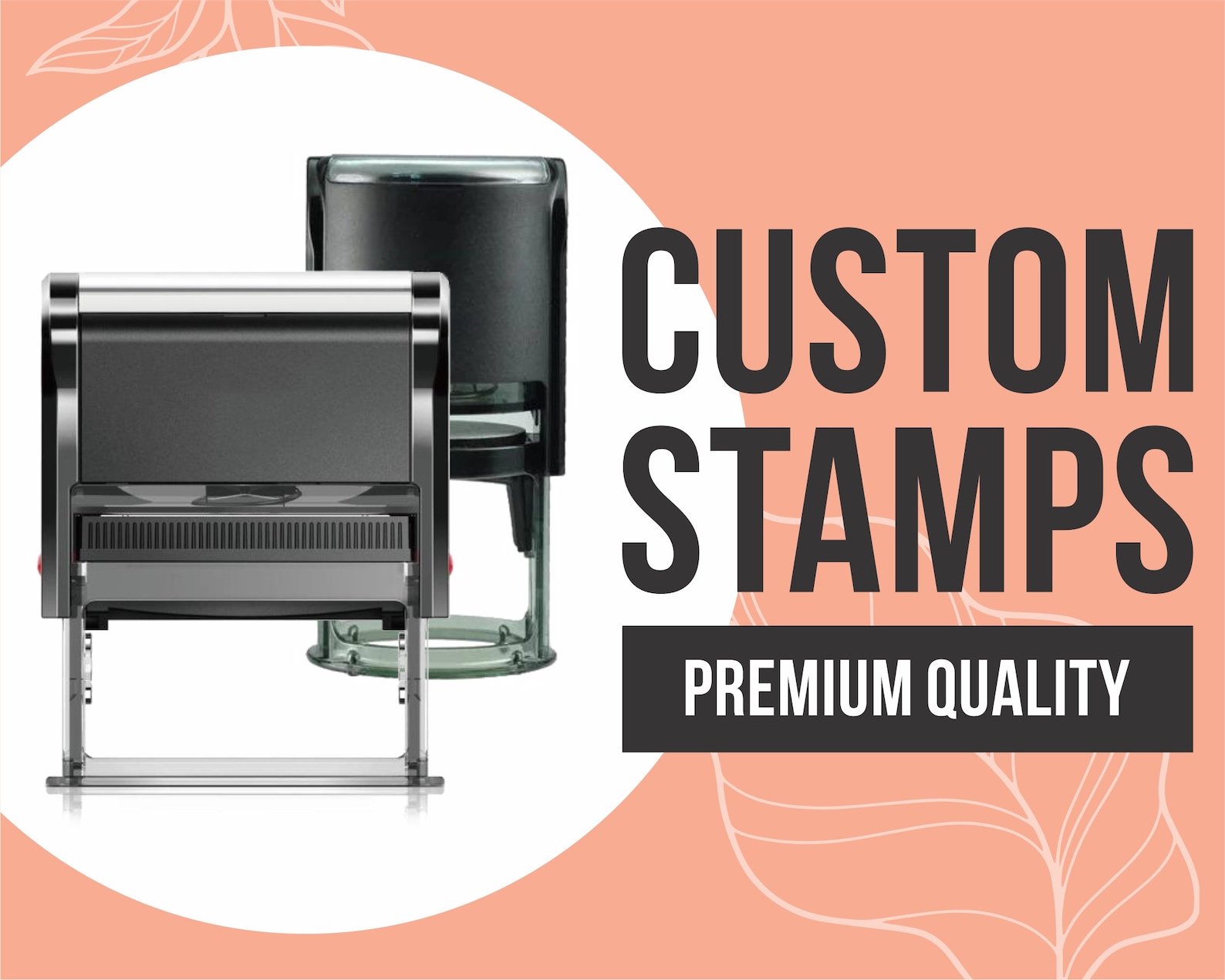 Customized Self-inking Portrait Stamp From Photo 5 Ink Color Ink-self ...