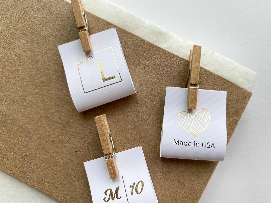 50 Nylon Tags for Clothing, Sewing Labels - Etsy