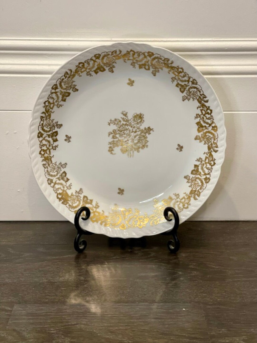 RARE Vintage (1960's) Porcelaine De France Large Round Serving Dish ...