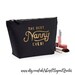 Gift for Nanny Makeup Bag Canvas Accessory Bag With Gold - Etsy