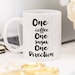 One Direction Mug With Funny Text one Coffee One Sugar - Etsy