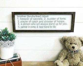 Brother definition | Etsy
