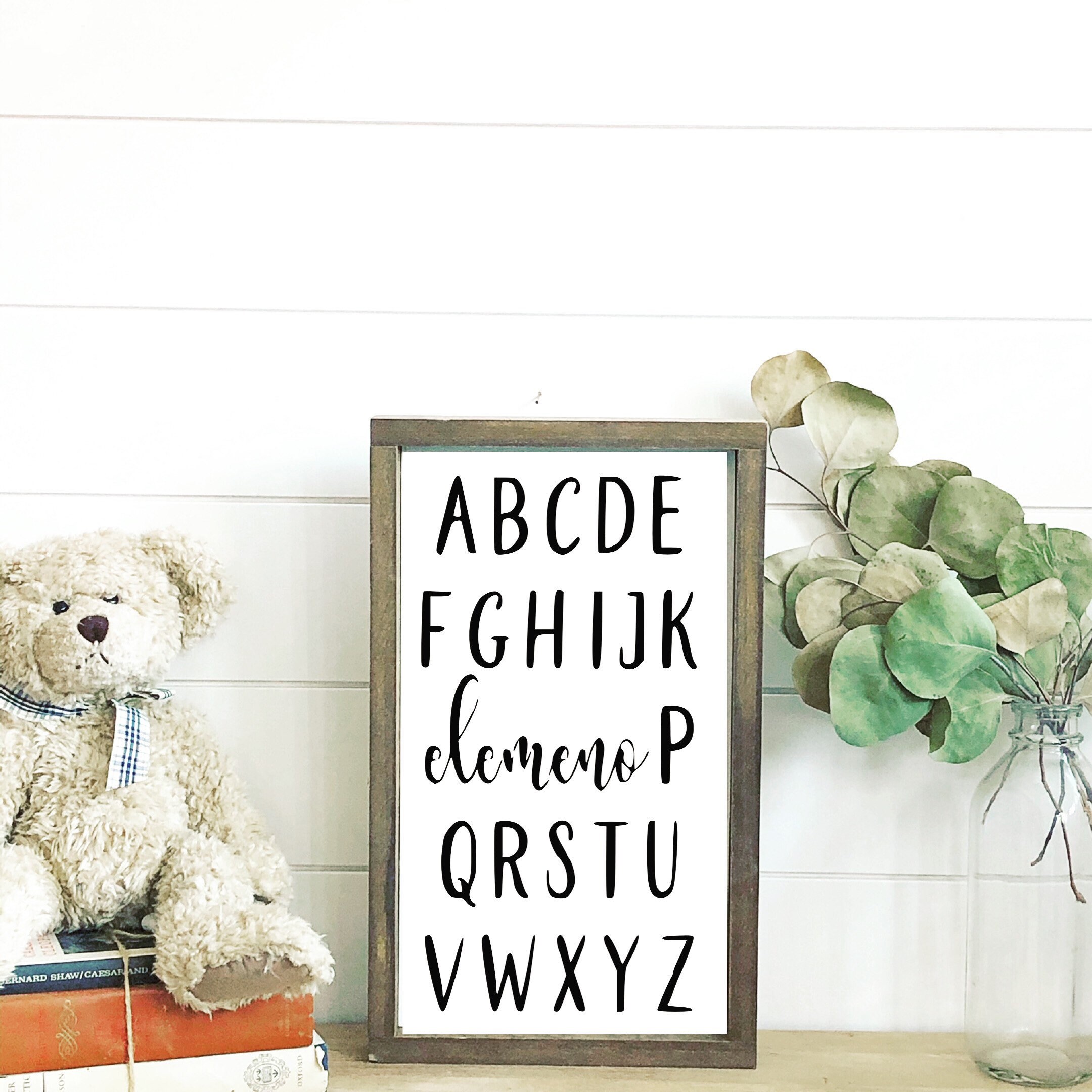 playroom room sign Alphabet wood sign Wall Hangings Home Décor Signs ...