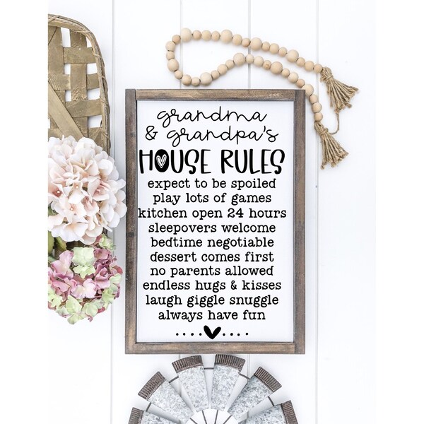 Grandparents House Rules - Etsy