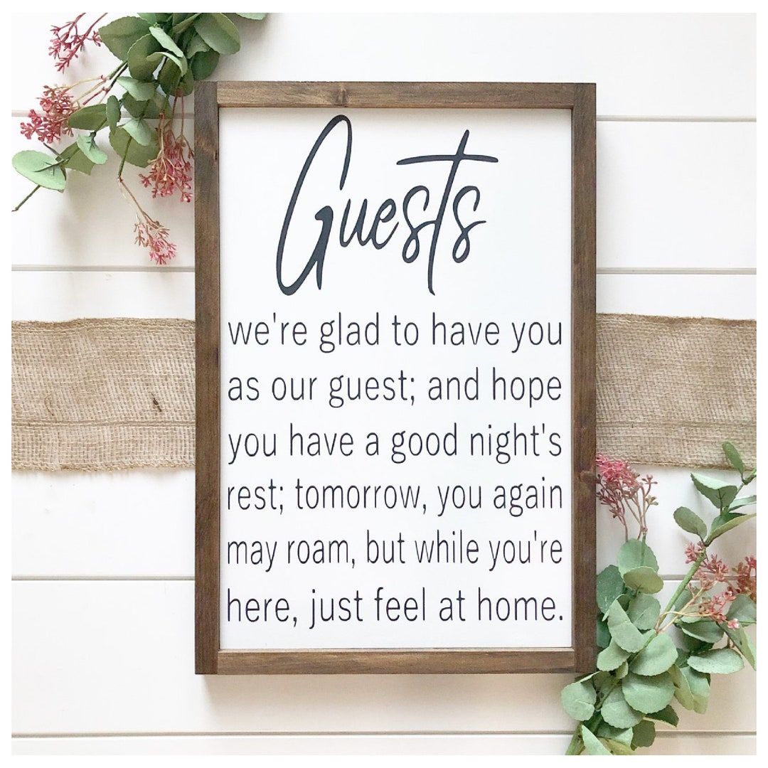 Guest Bedroom Sign // Sign for Guest Bedroom // Guest Bedroom - Etsy