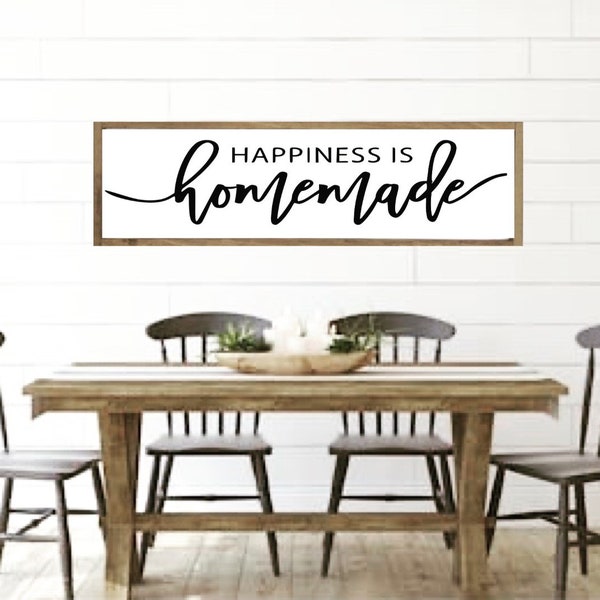 Happiness is Homemade Sign - Etsy