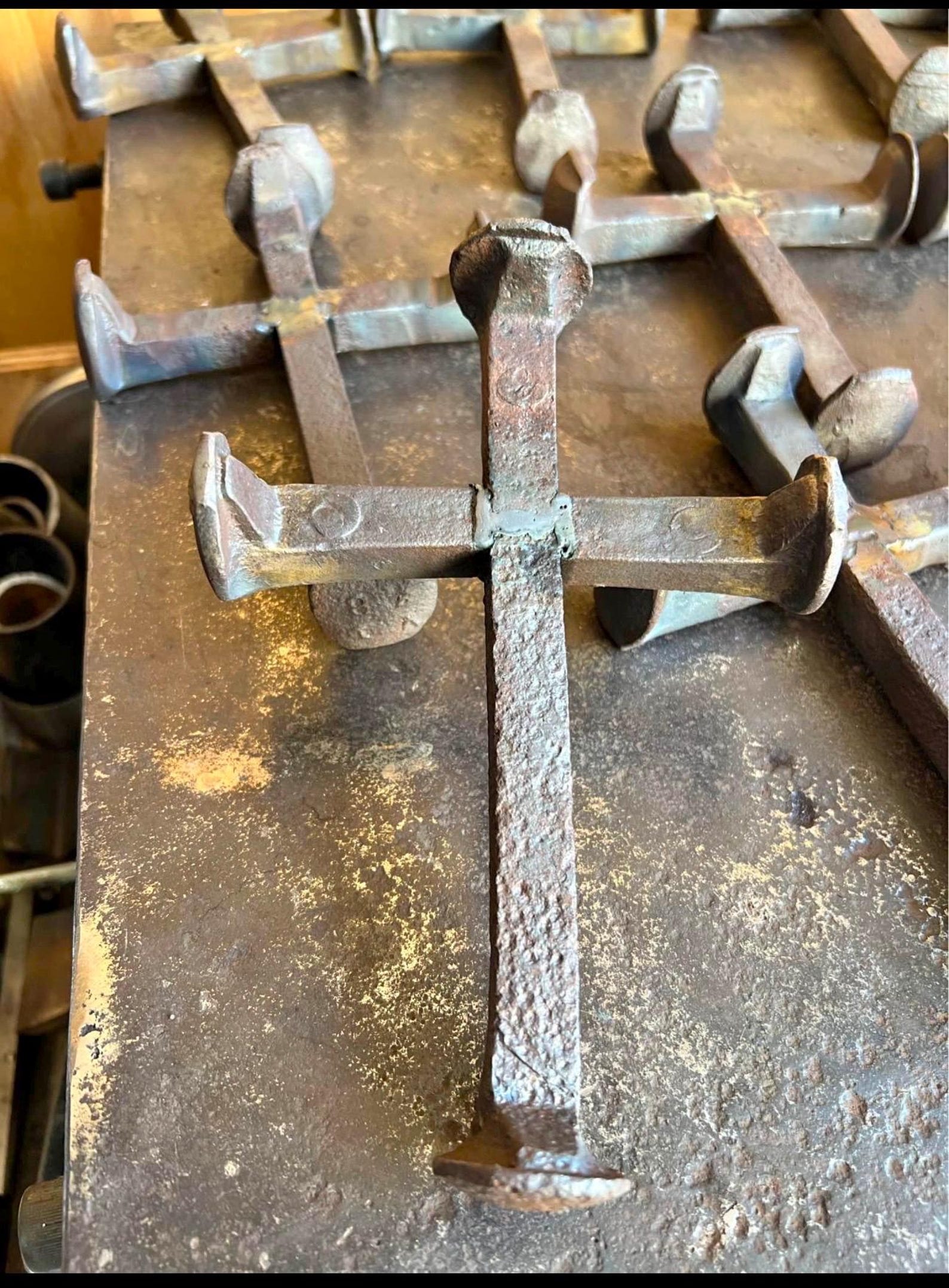 Railroad Spike Cross- Handmade Unique - Etsy