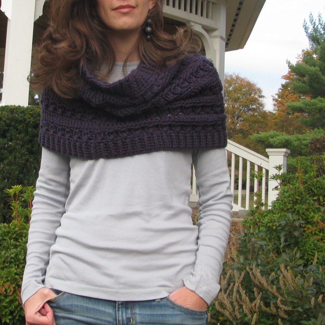 Crochet Pattern - Diamonds and Ladders Cowl - Etsy