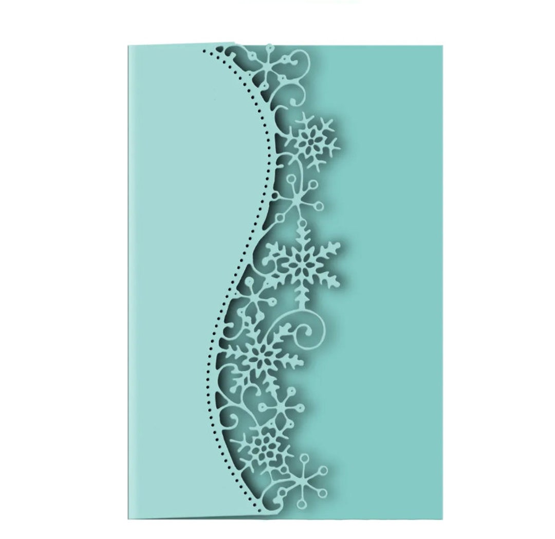Snowflakes Border Curvy Edge Metal Die Cutter XD 26 - Etsy