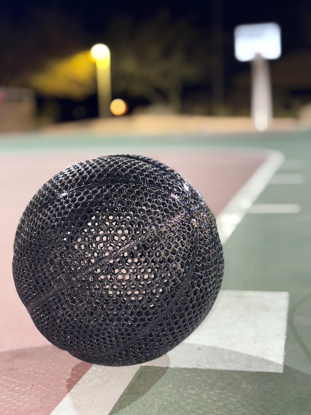 Official Size 7 Basketball - 600g TPU 3D Printed Airless for Fun ...