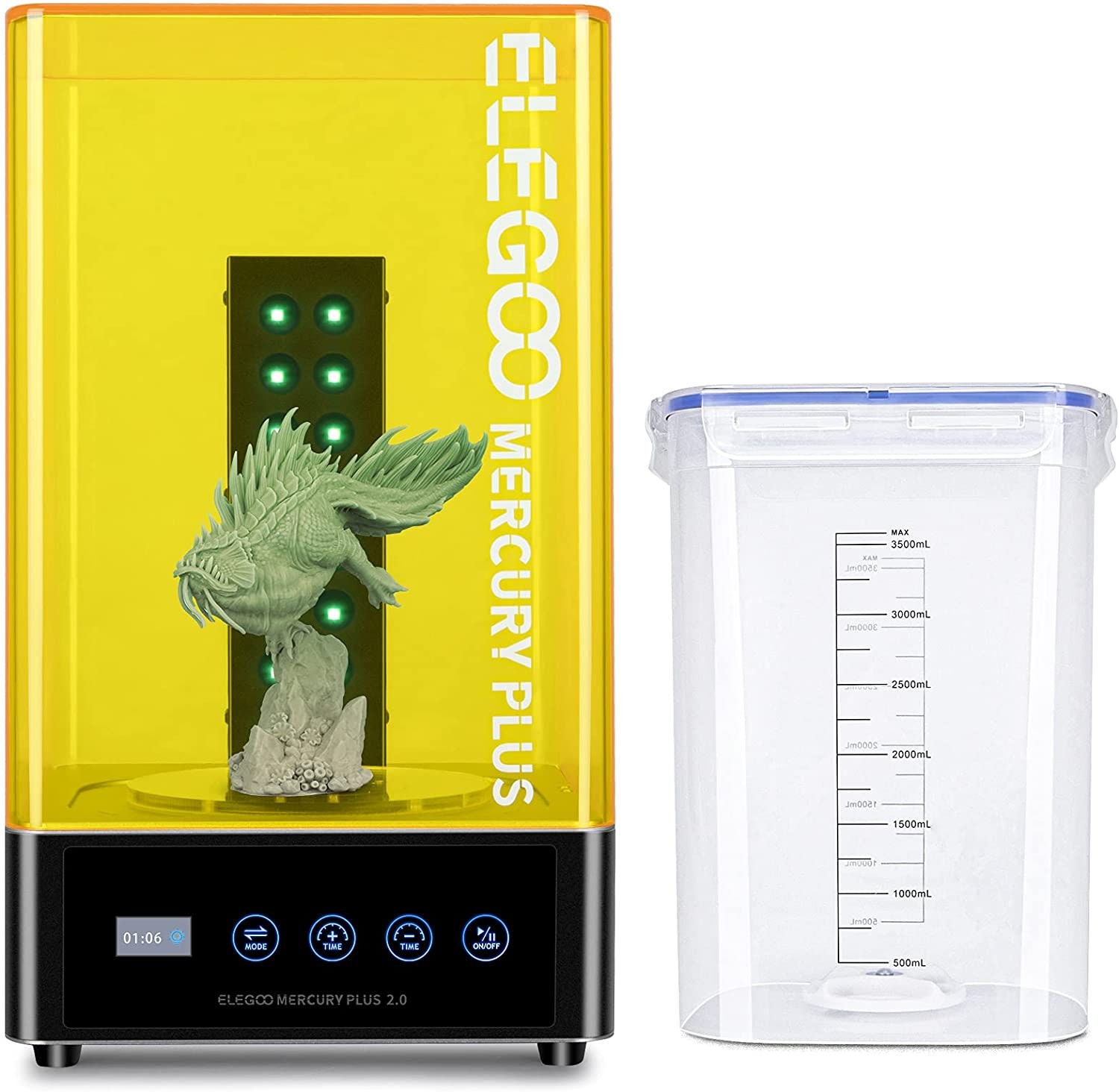ELEGOO Mercury Plus 2-in-1 Washing and Curing Station full Kit Resin ...