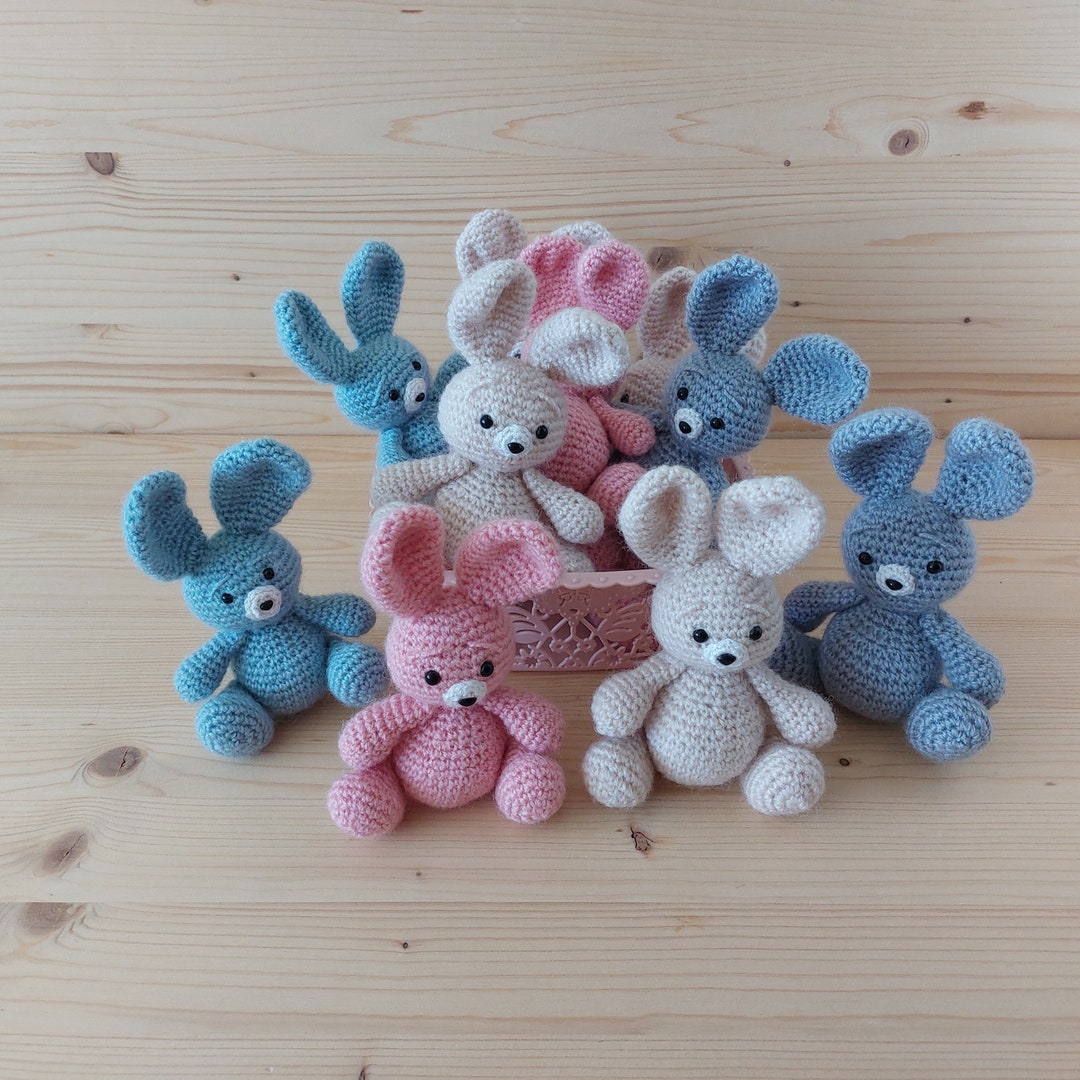 Knit Bunny Toy Bunny Toy Props Newborn Bunny Props Stuffed Bunny Toy ...