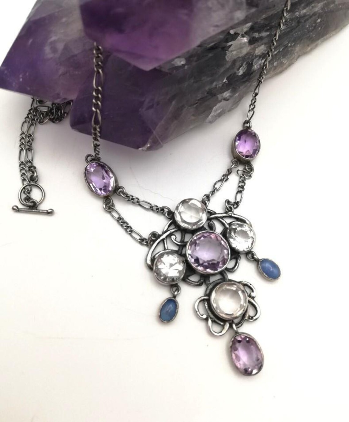 Sibyl Dunlop 1920s Early Arts and Crafts Necklace in Silver With ...