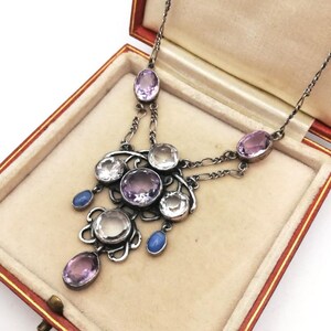 Sibyl Dunlop 1920s Early Arts and Crafts Necklace in Silver With ...