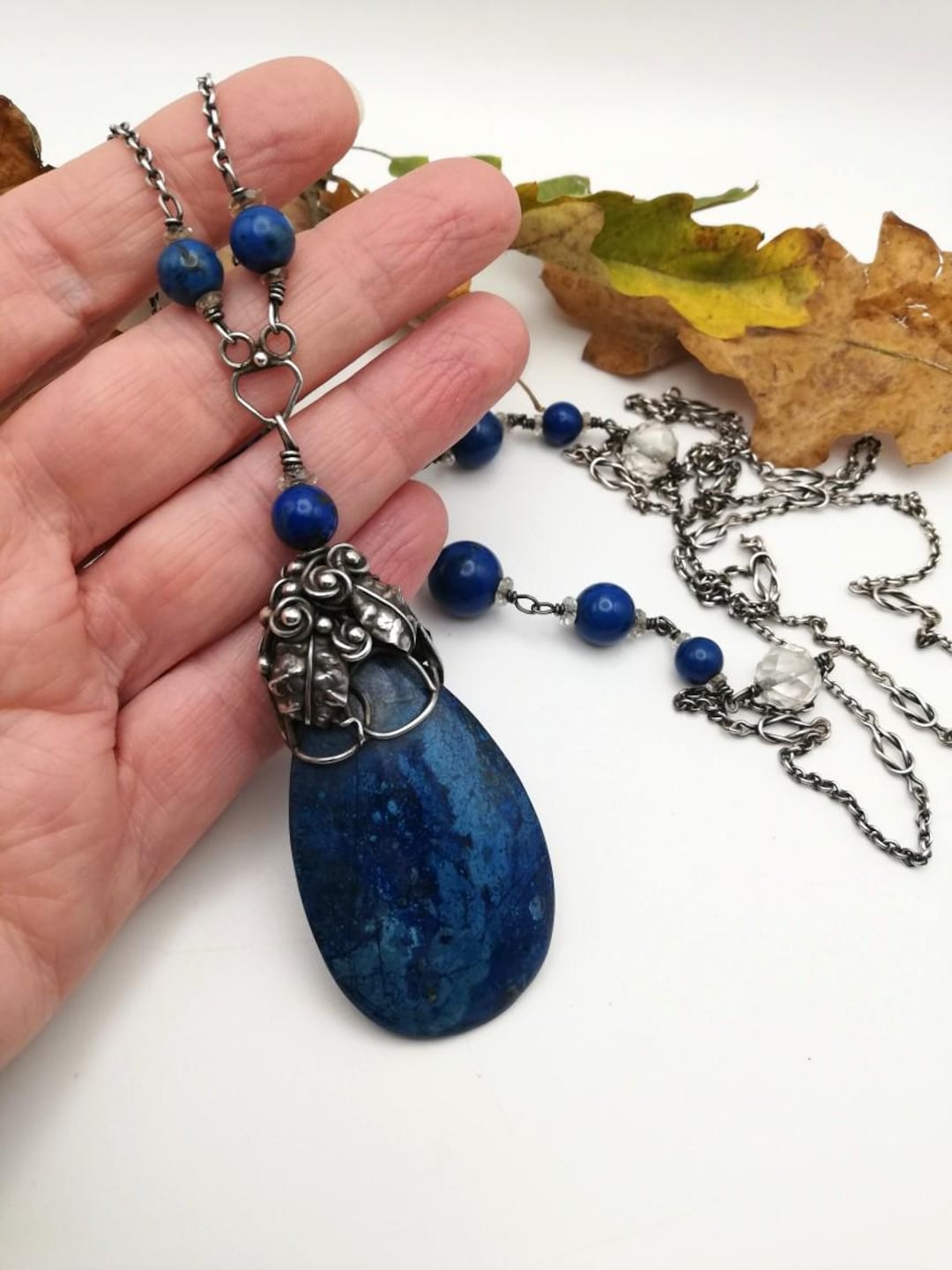Mary Thew Fabulous Arts and Crafts Sautoir Necklace in Silver With ...
