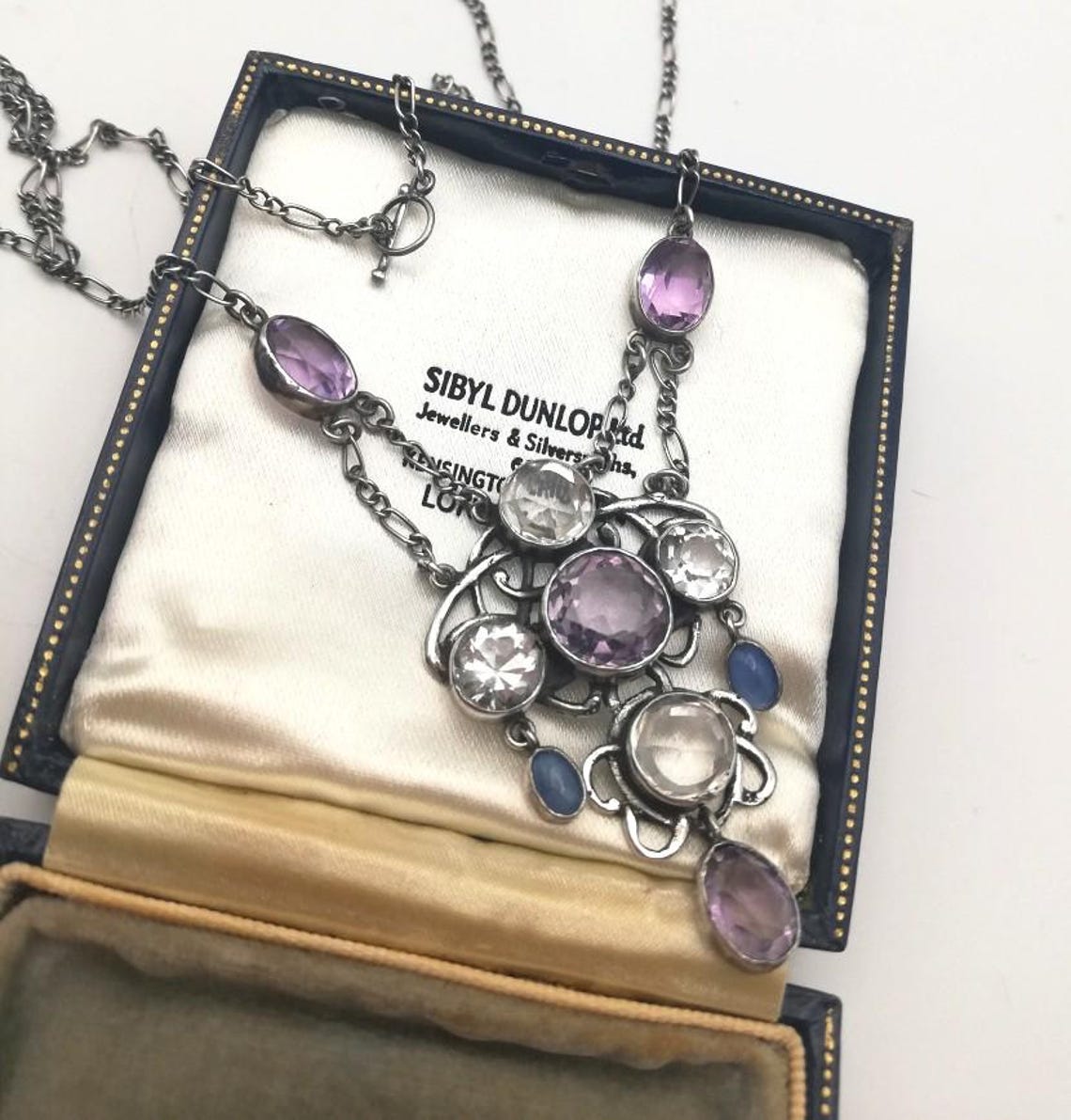 Sibyl Dunlop 1920s Early Arts and Crafts Necklace in Silver With ...