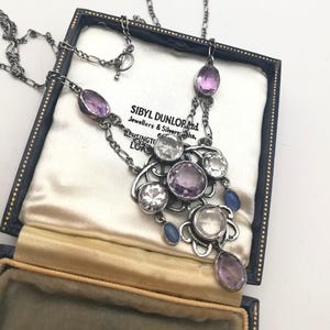 Sibyl Dunlop 1920s Early Arts and Crafts Necklace in Silver With ...