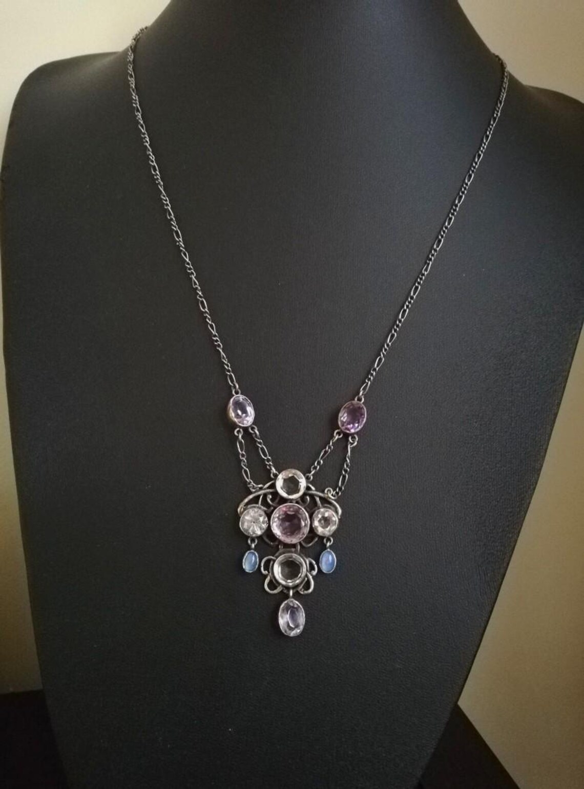 Sibyl Dunlop 1920s Early Arts and Crafts Necklace in Silver With ...