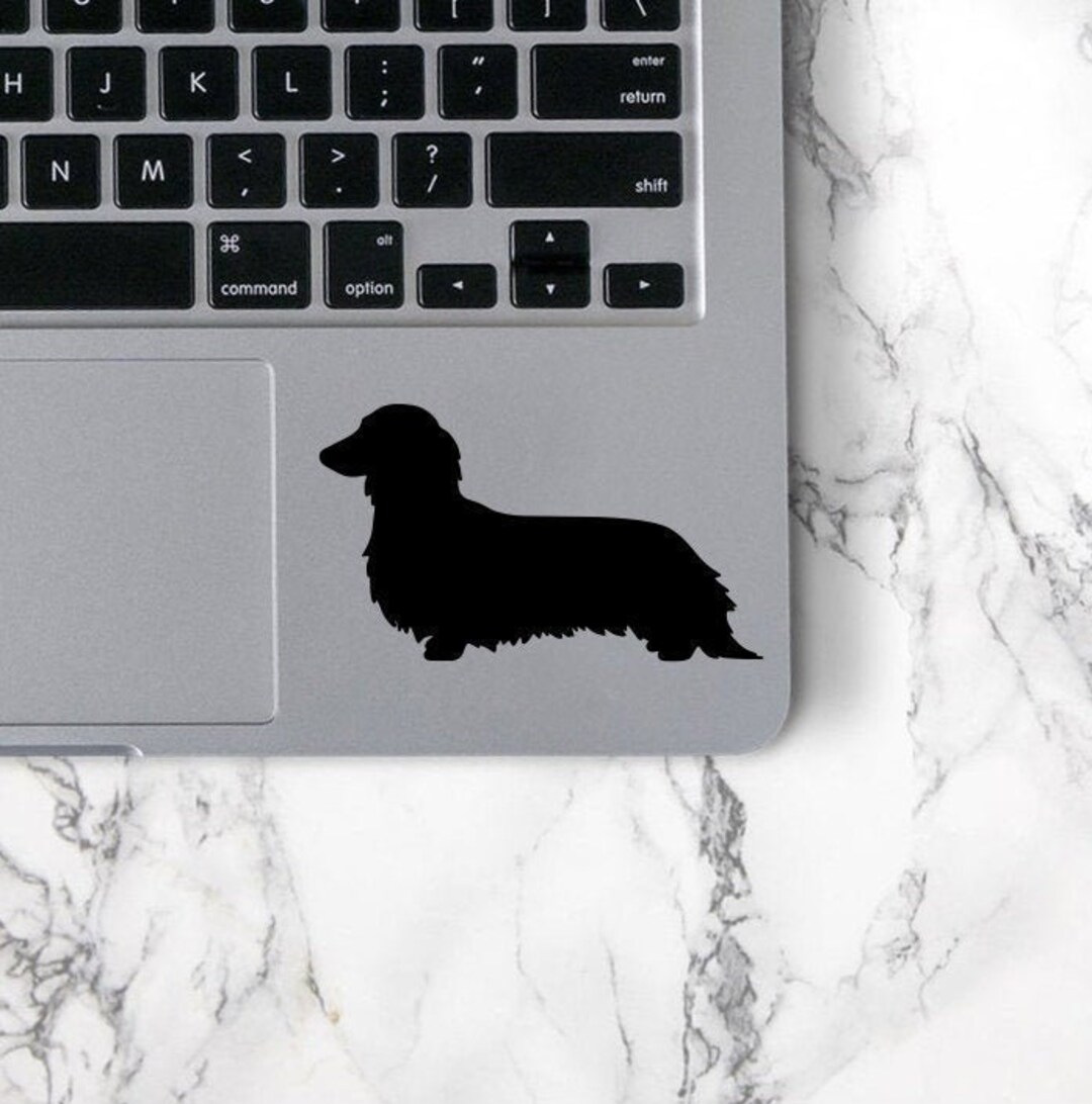 Long Haired Dachshund Decal Dachshund Silhouette Decal Dog Decal Dog ...
