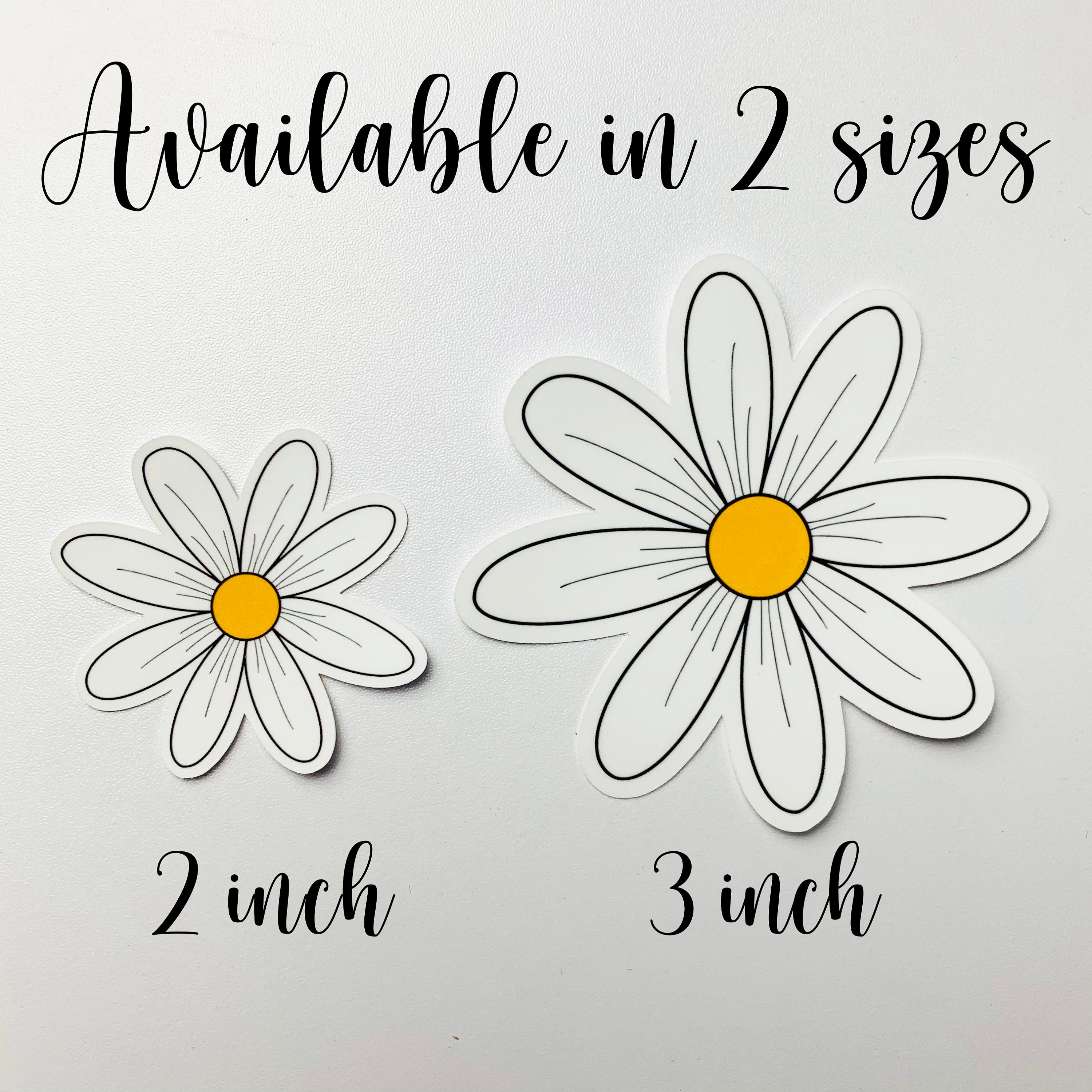 Daisy Sticker Daisy Decal Sticker Weatherproof Flower Sticker | Etsy