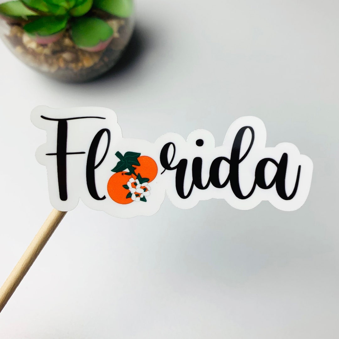 Florida Sticker Florida State Sticker Sunshine State Florida Oranges ...