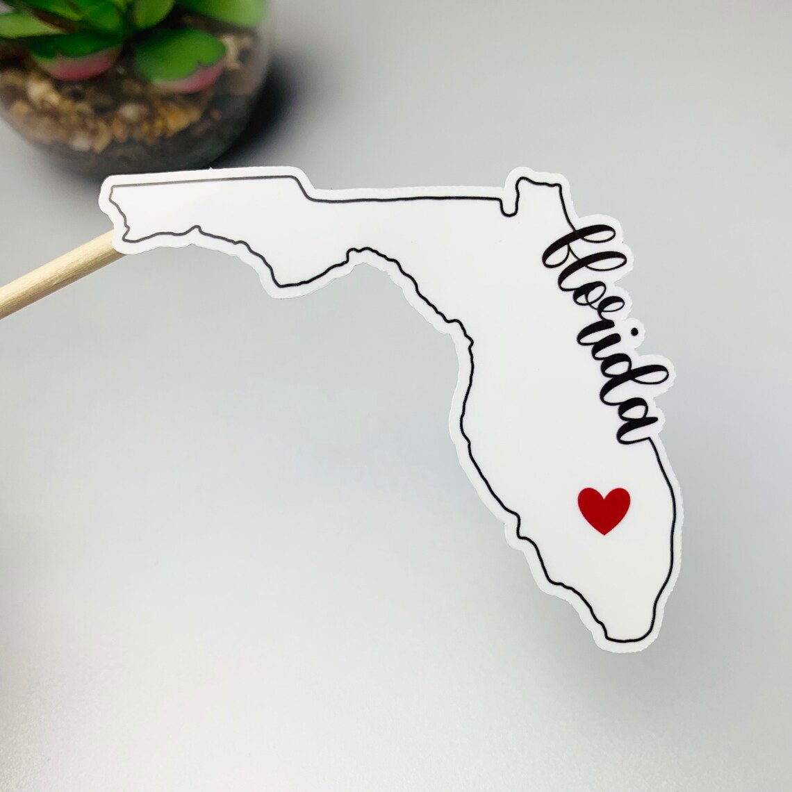Florida Sticker Florida State Sticker Sunshine State Florida - Etsy