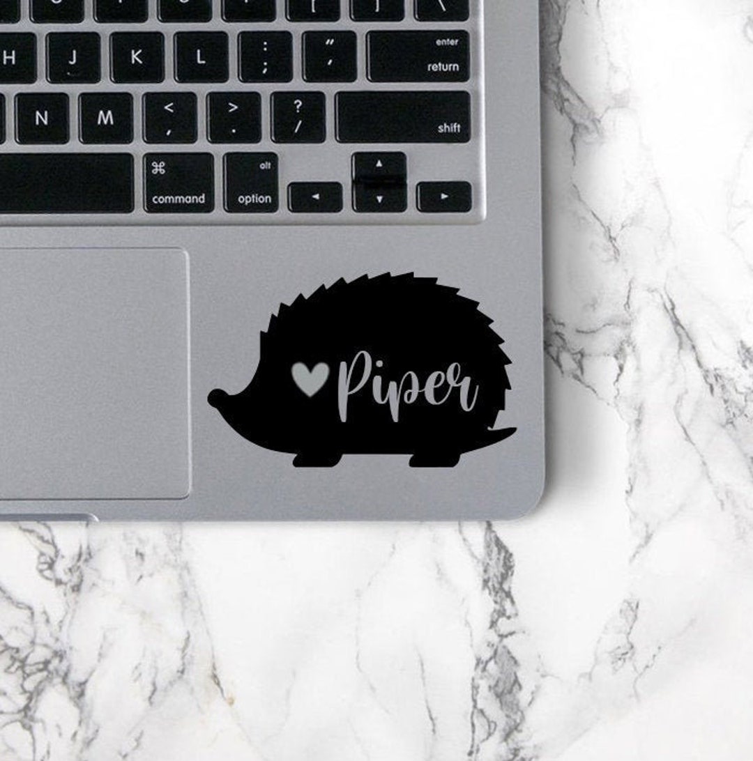 Hedgehog Decal Custom Hedgehog Name Decal Hedgehog Sticker Hedgehog Car ...
