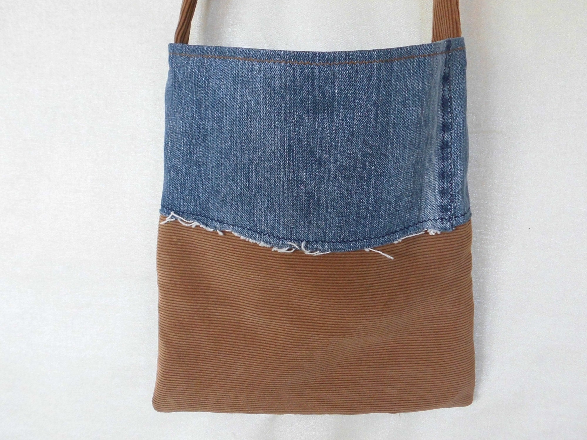 Bag in Blue and Brown - Etsy