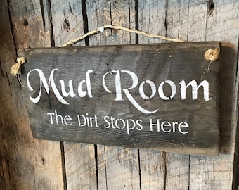 Mud room signs | Etsy