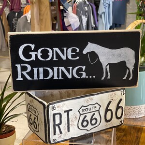 Horse Sign Gone Riding Horse Gift Horse Back Rider Equestrian Signs ...